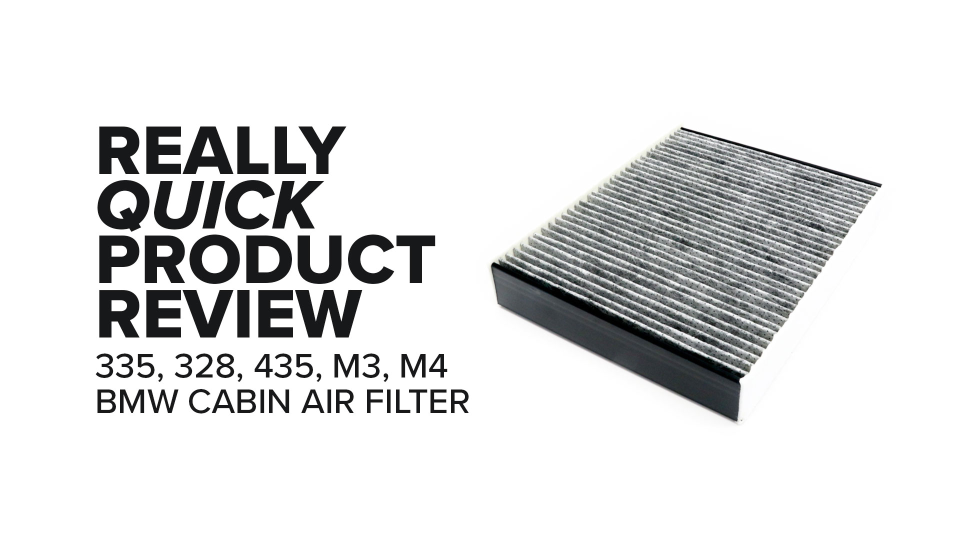 BMW M3 Cabin Air Filter (328i, M235i, M4, & More) - Symptoms, Benefits ...