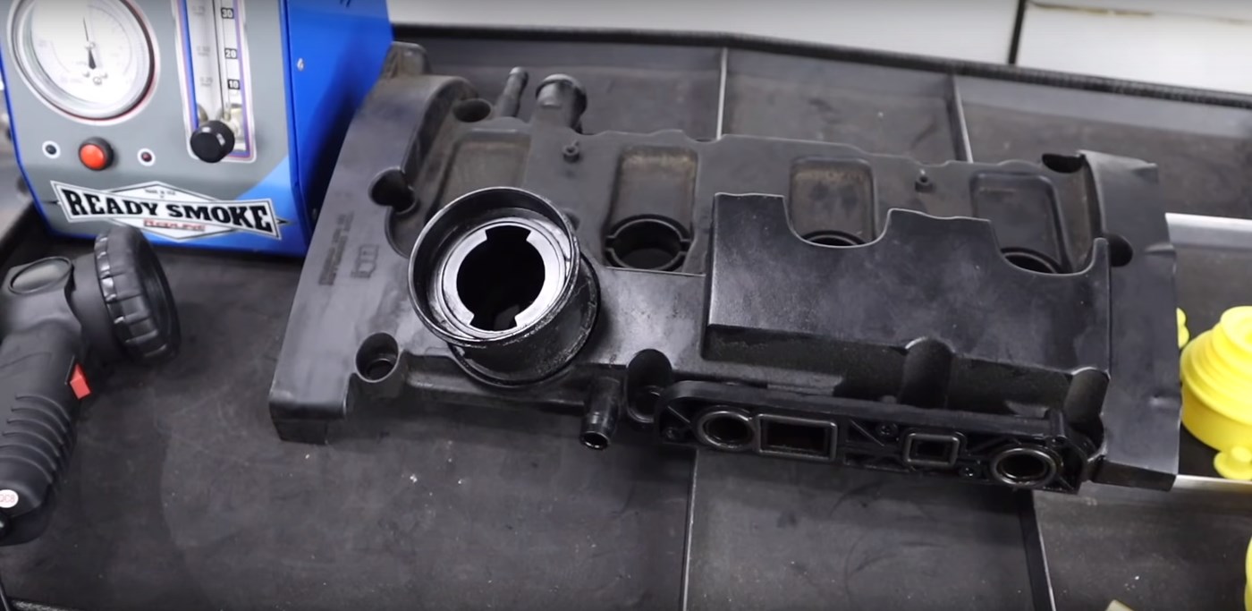 How To Check For Leaks On A Plastic Valve Cover With A Built-In PCV ...