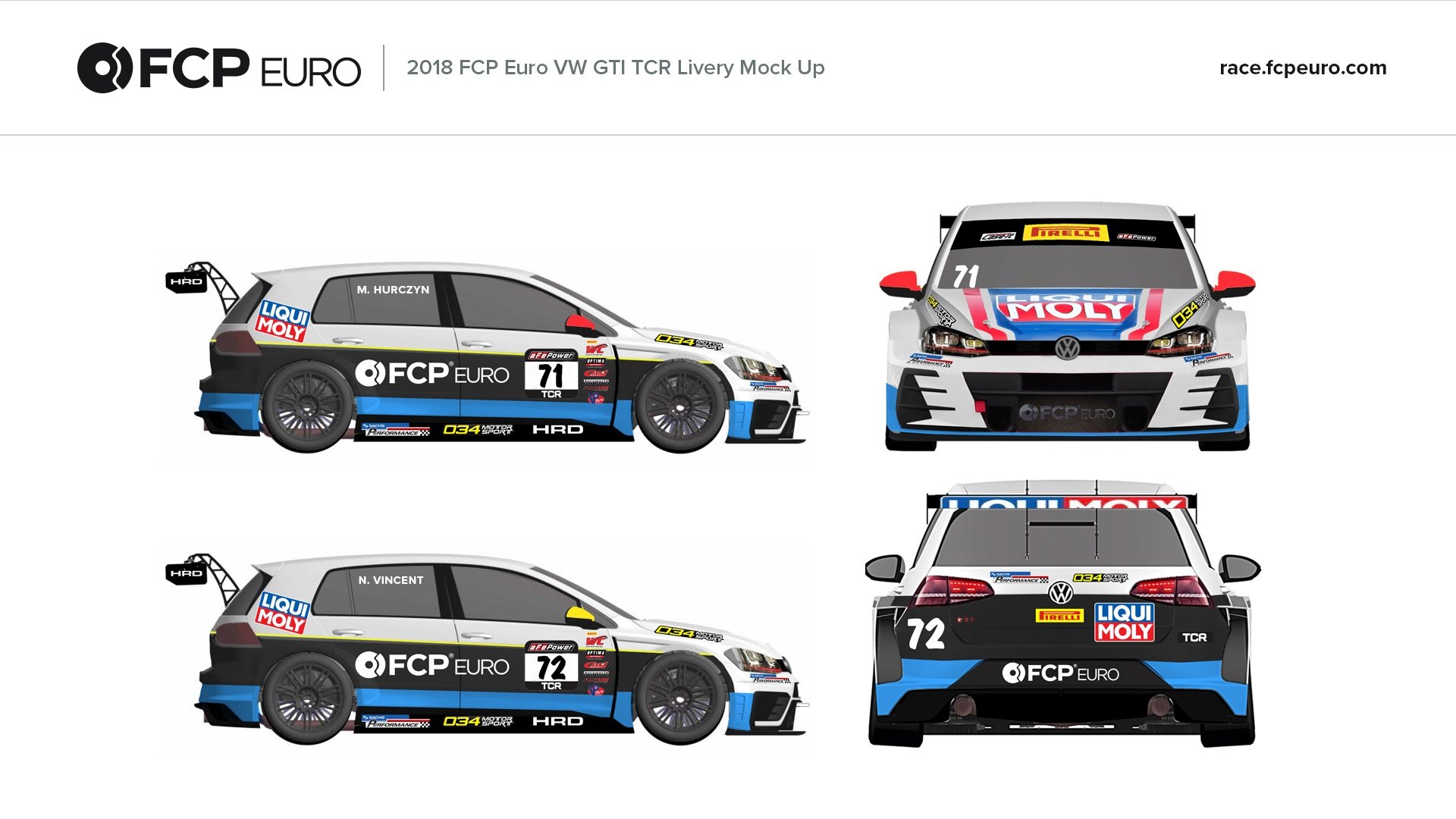 FCP Euro Enters Two Volkswagen GTI TCRs In The 2018 Pirelli World ...