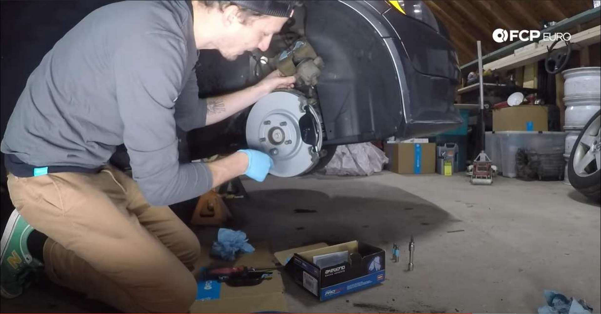 How To Replace The Front Brake Pads And Rotors On A Volvo P1 (S40, V50 ...