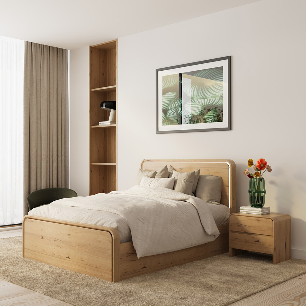 Lena Queen Bed Frame With Gas Lift