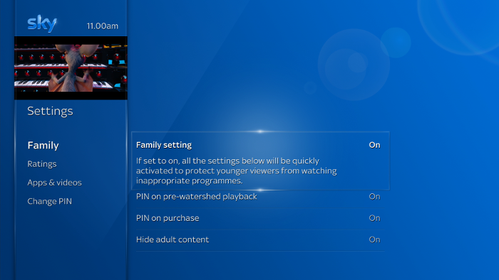Managing parental settings | Sky Help | Sky.com