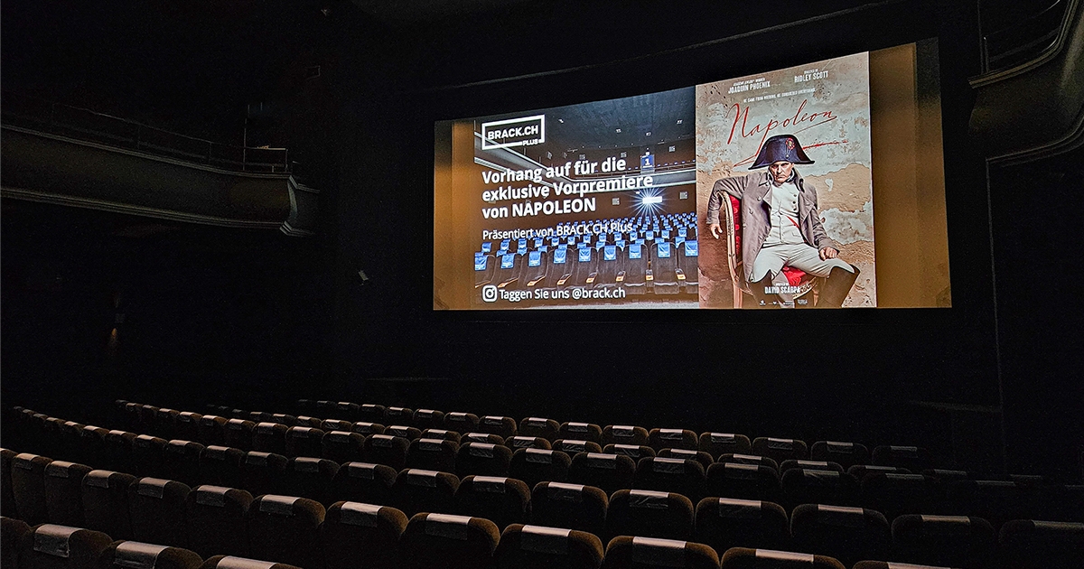 Première de Napoléon avec BRACK.CH Plus