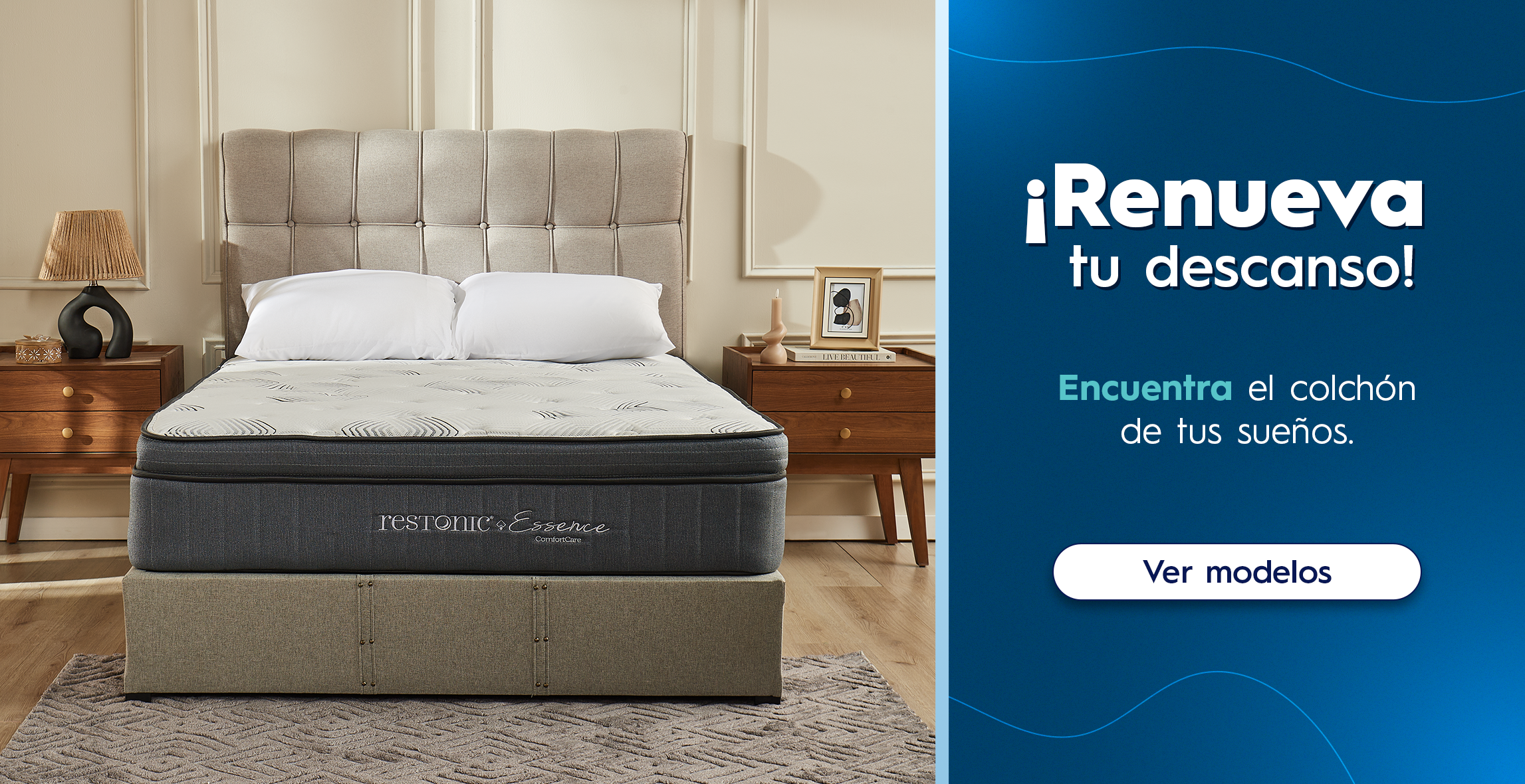 Colchones Restonic para mejorar tu descanso con Coppel.