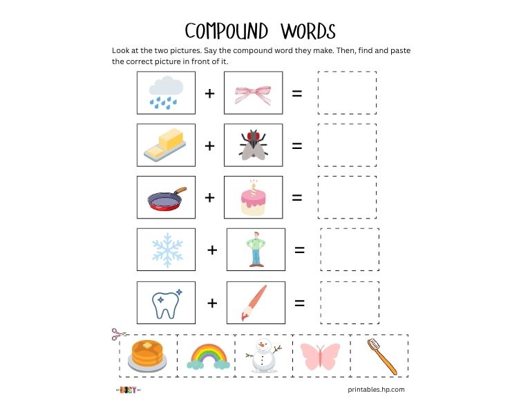 Printable Compound Word Worksheets