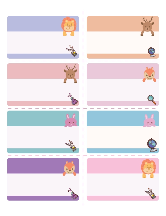 Purple Printable Baby Name Tags