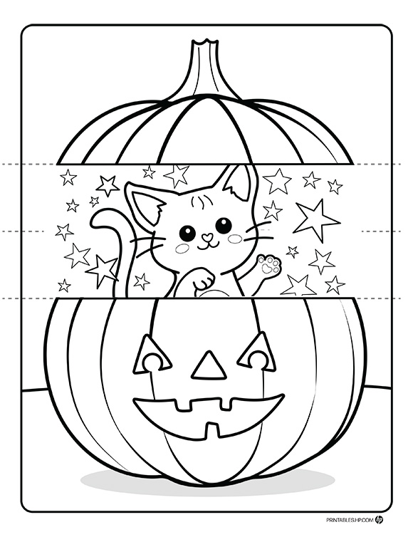 cute coloring pages for october