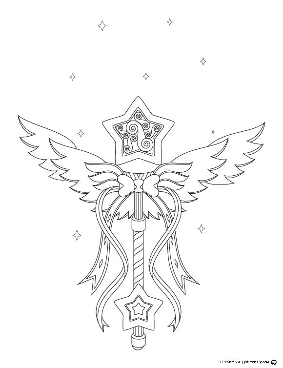 card captors coloring pages