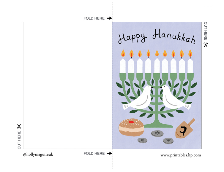 Free Printable Hanukkah Cards Boxed Set Of 8 Cards Happy Hanukkah