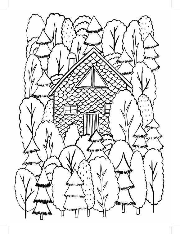 free coloring pages for kids trees