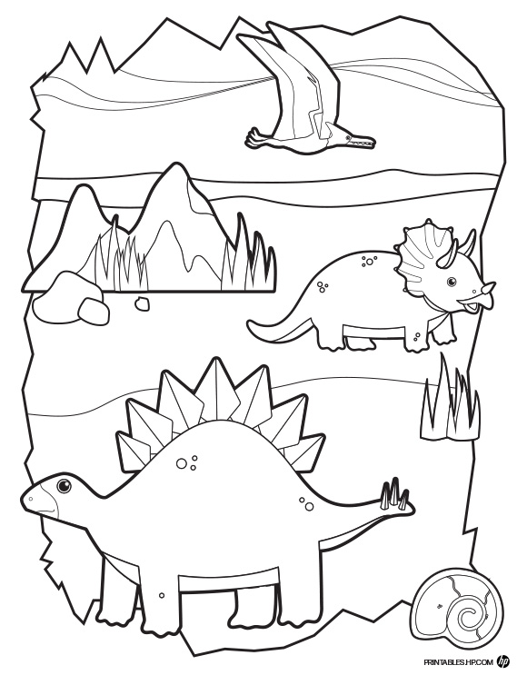 toddler dinosaur coloring pages