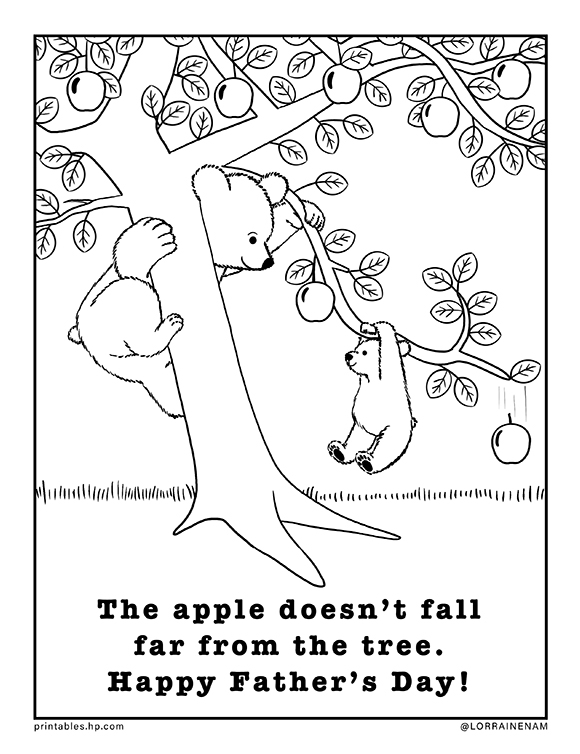 fall tree coloring sheet free