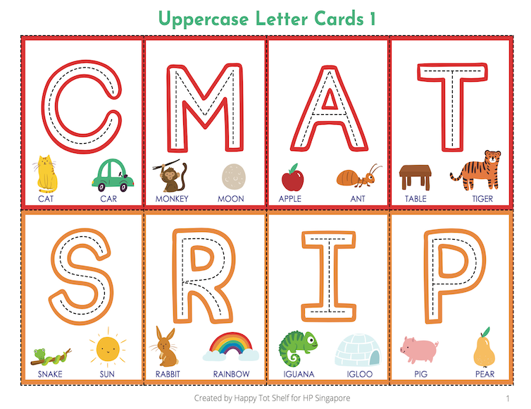 Uppercase Alphabet Cards