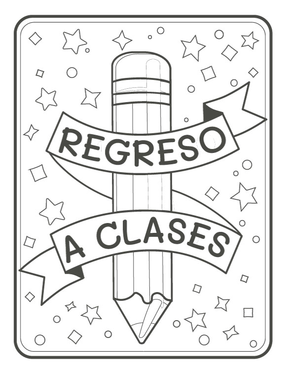 Hojas Para Colorear Imprimibles De Regreso A La Escuela Libro De