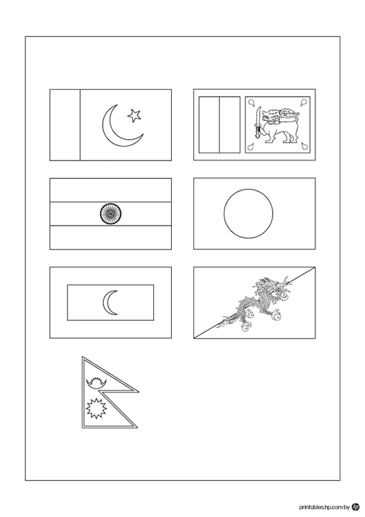 countries coloring pages printable