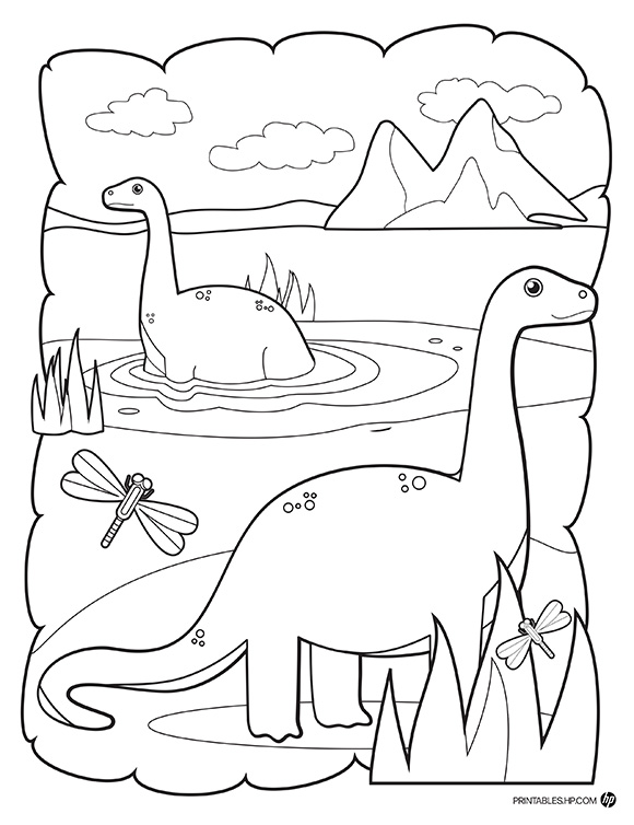 free kids coloring pages dinosaurs