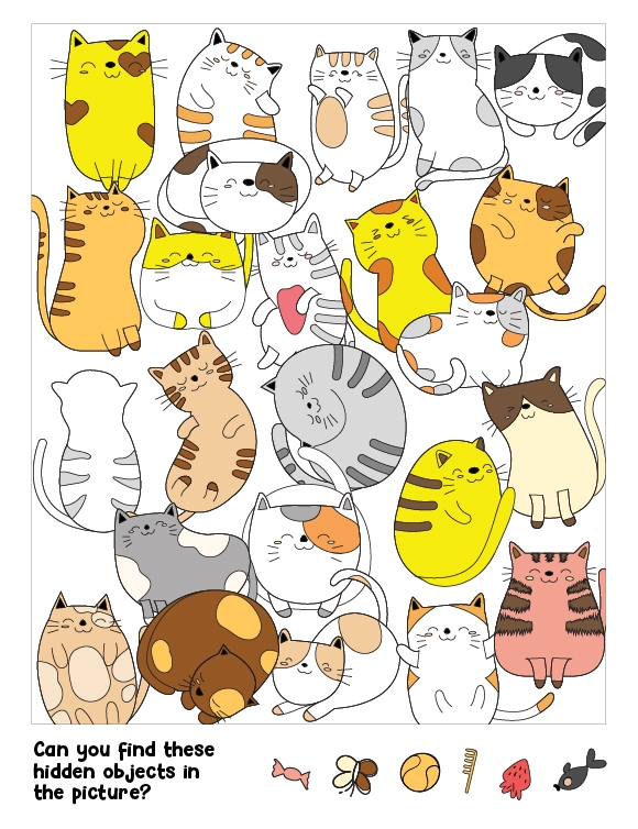 Printables - Cats Hidden Object Game | HP® Australia