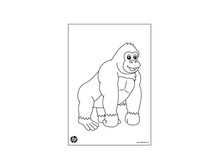 Ausmalbilder Gorilla