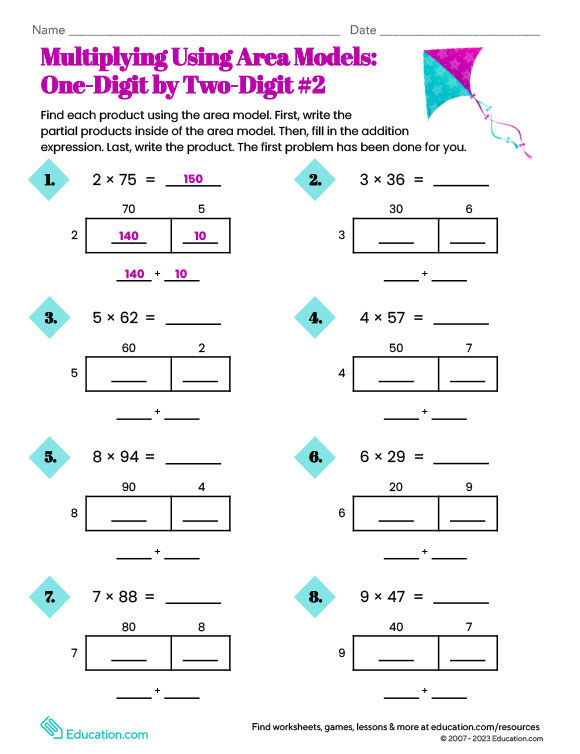 Multiplication Using Area Models
