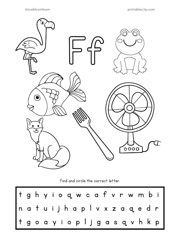 Practica De La Letra F