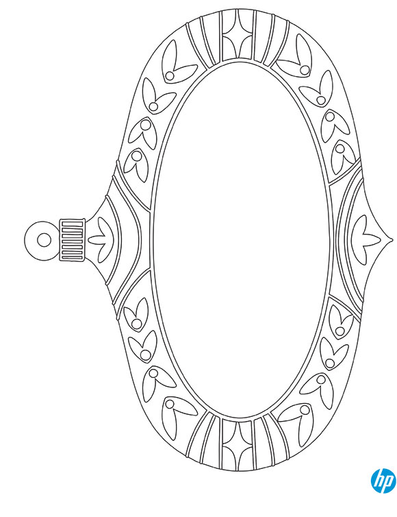 picture frame coloring page printable