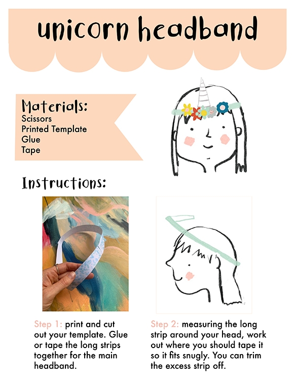 Unicorn Head Pattern Use The Printable Outline For Crafts