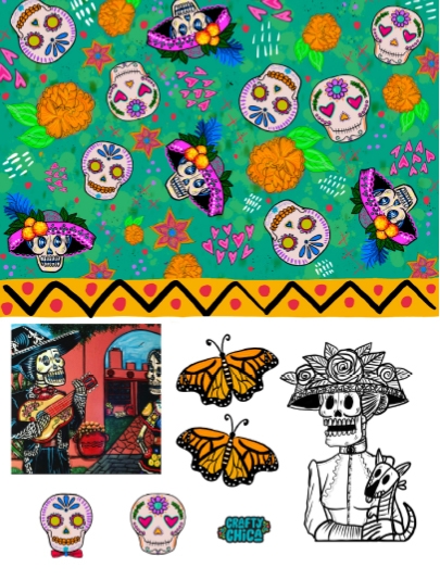 Dia de Los Muertos Series - Free Coloring Pages & Printables | HP ...