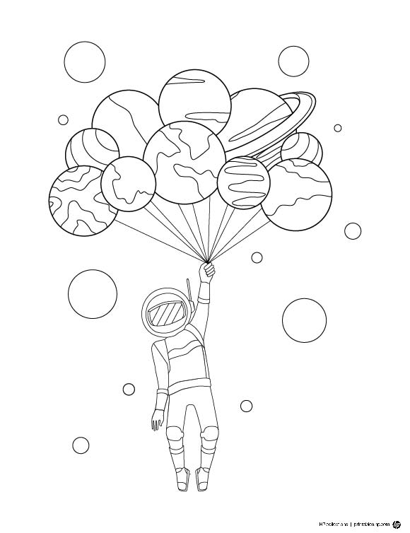 free astronaut coloring pages printable