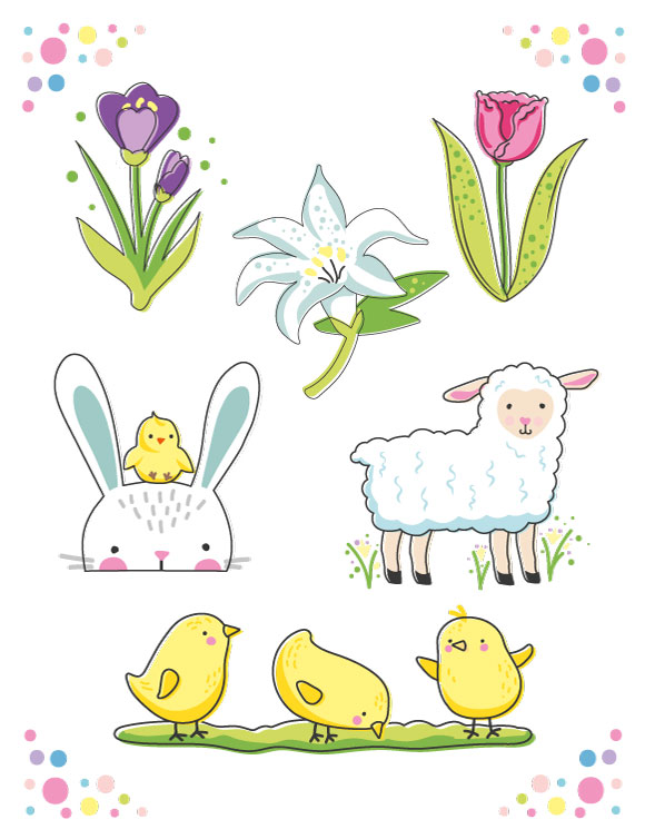 Imprimibles - Easter Sticker Sheet 1 | HP® España