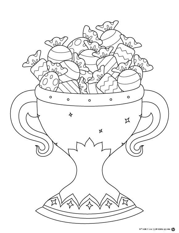 cup coloring page free