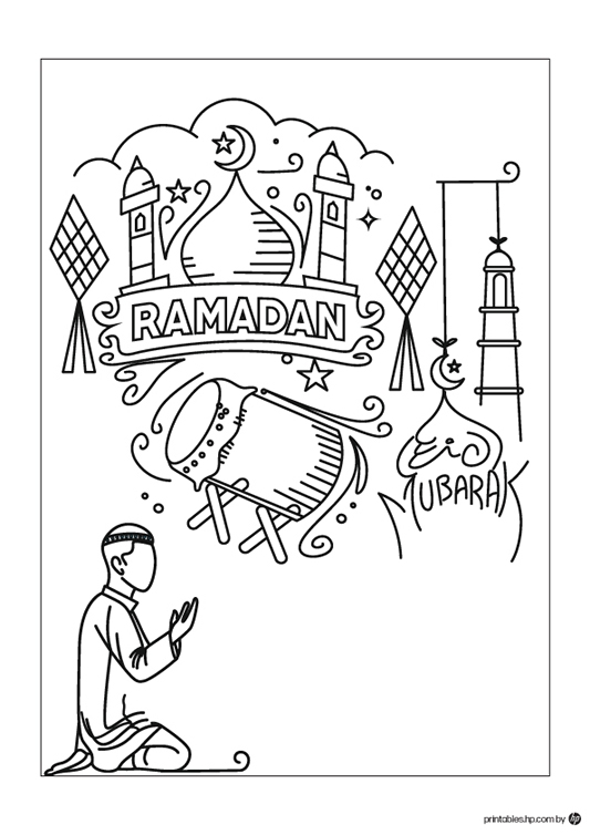 free islamic coloring pages for kids