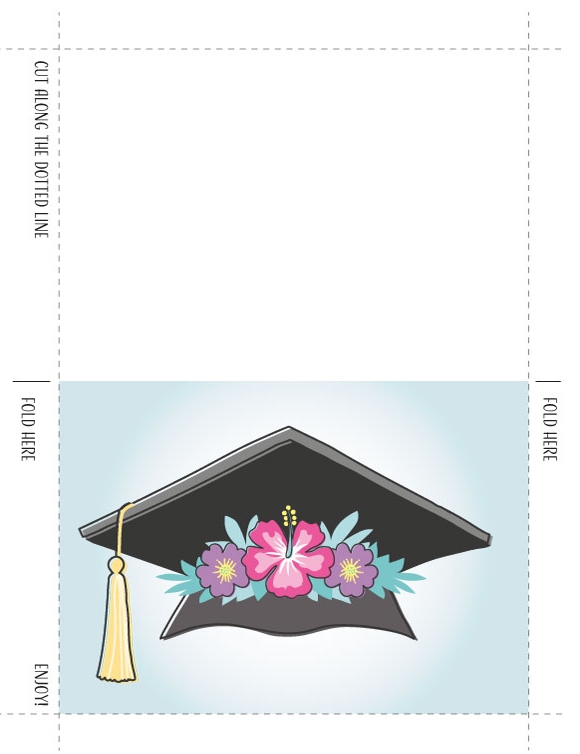 Graduation Cap Card Template