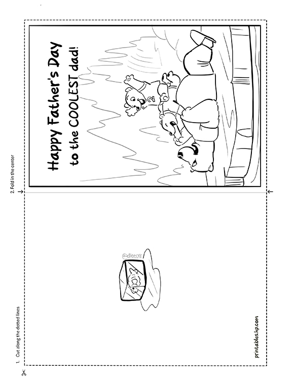 three snow bears coloring pages