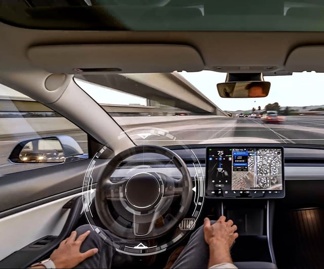 A car without a steering wheel