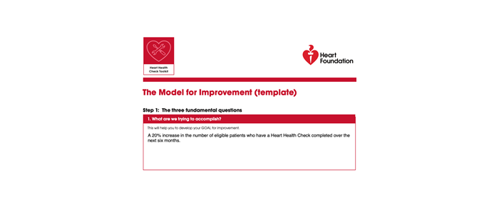 Model for Improvement and PDSA cycle | Heart Foundation