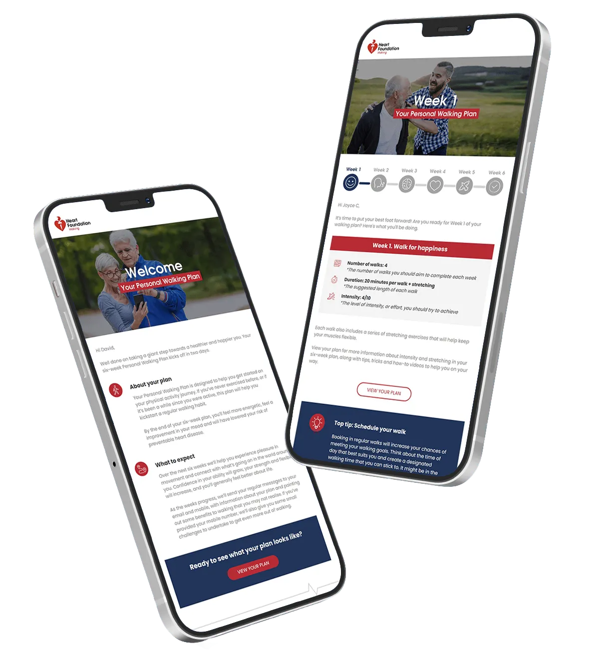 Personal Walking Plan | Heart Foundation