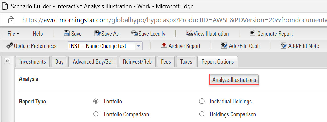 Advisor Workstation Support