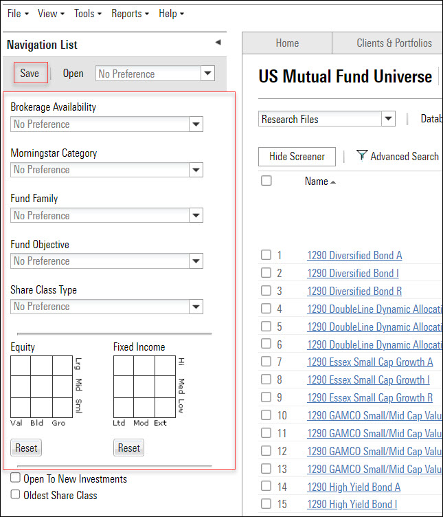 Advisor Workstation Support