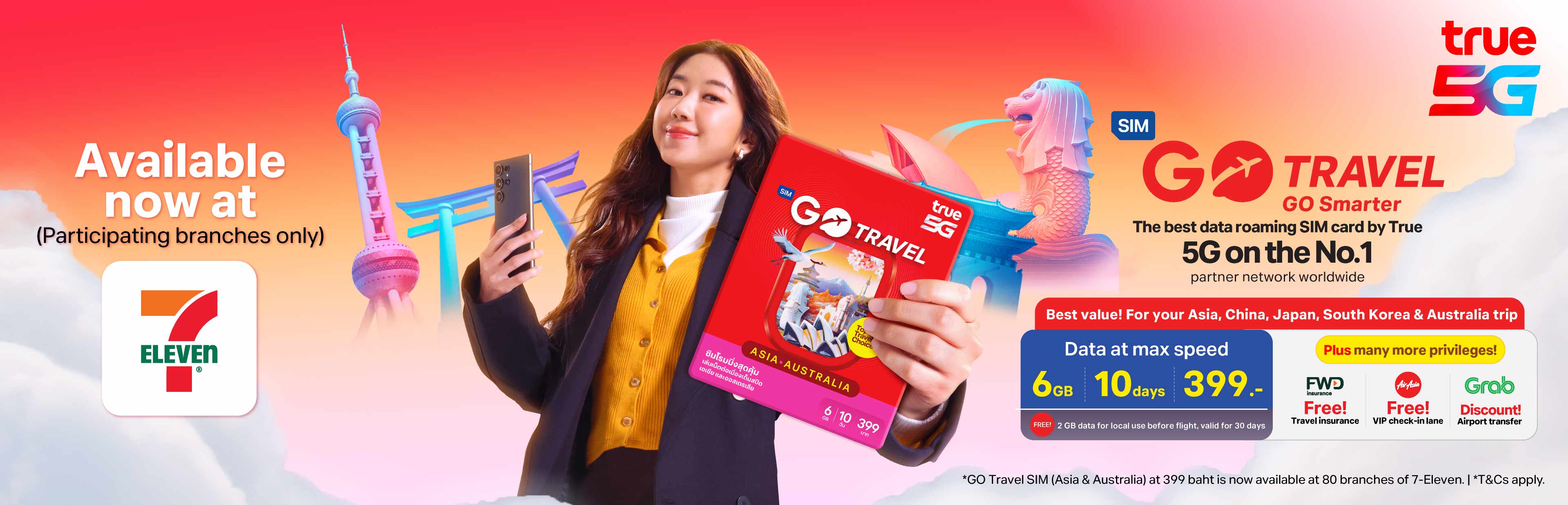 GO Travel SIM, roaming SIM, travel abroad at great value. | True-dtac