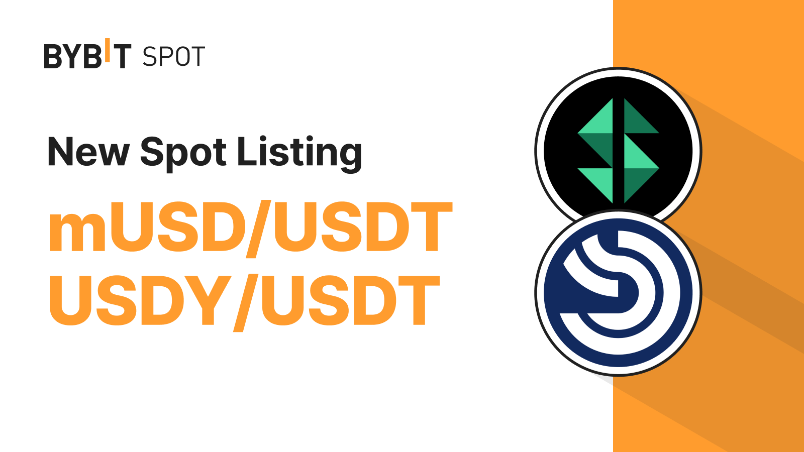 Bybit Announcement | Bybit to List mUSD and USDY on Spot