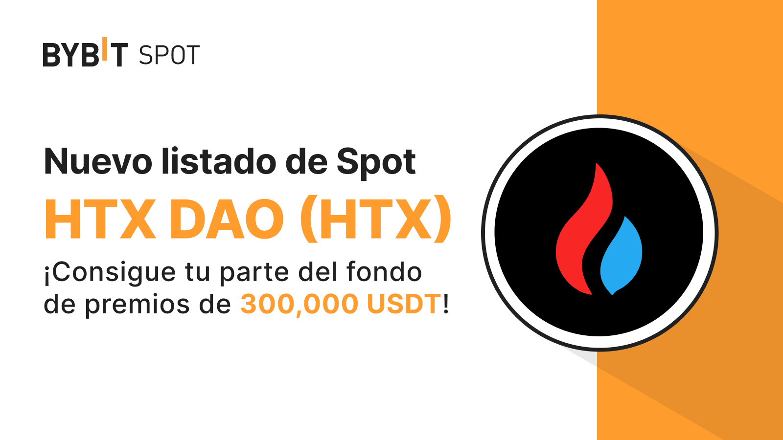 Bybit Announcement | Nuevo Listado: HTX/USDT — Comparte 300,000 USDT en premios