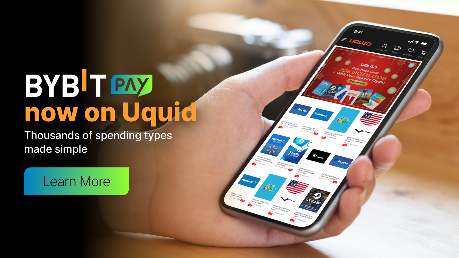 Bybit Announcement | Bybit Pay is now live! Shop on Uquid and get rewarded 🚀