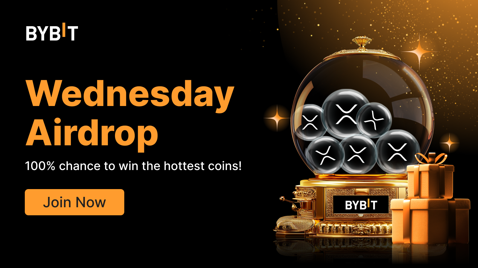 Bybit Announcement | Wednesday Airdrop: Win Hot Coins XRP — 100% Guaranteed, First Come, First ...