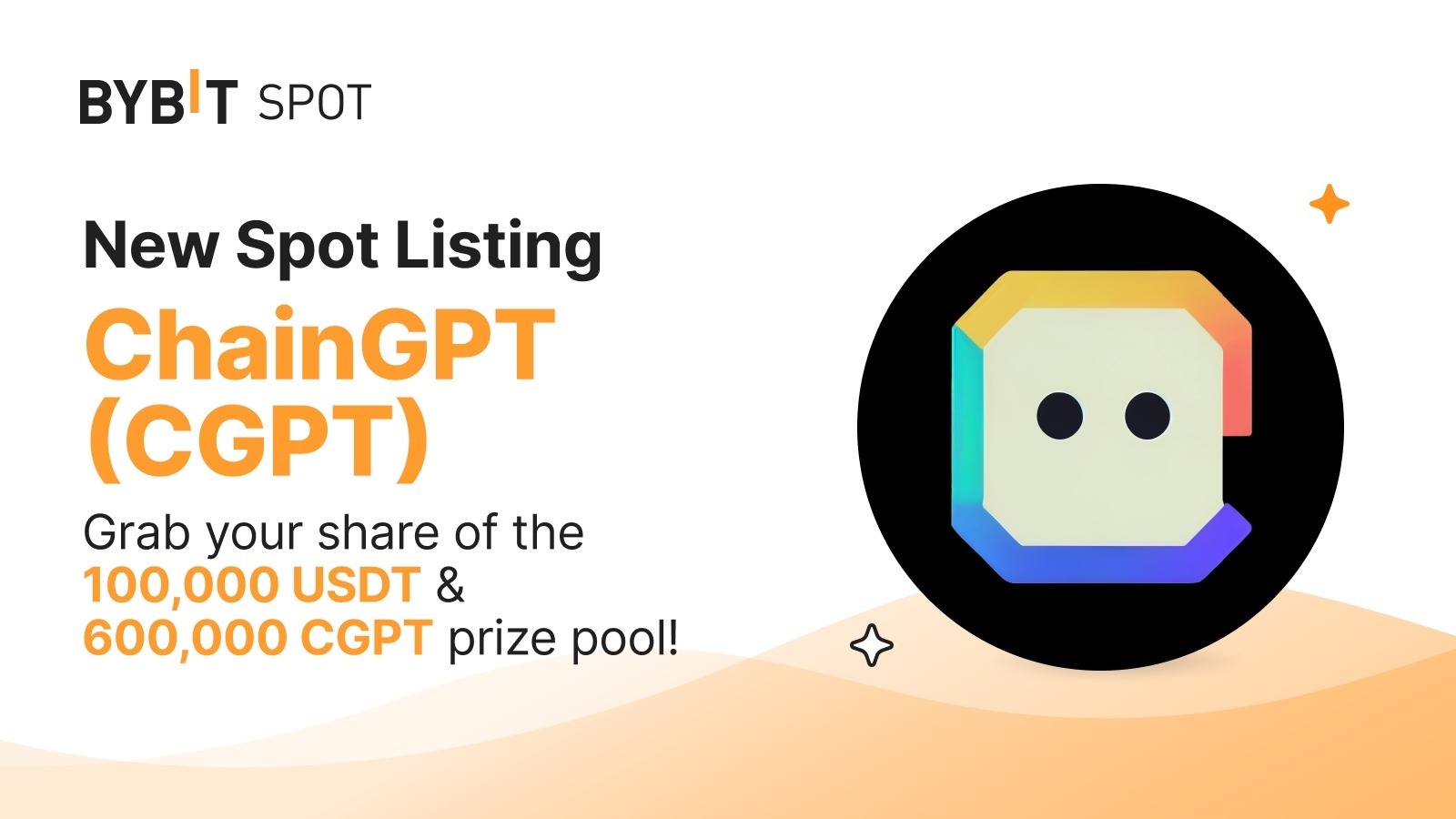 Bybit Announcement | New Listing: CGPT/USDT — Grab a Share of the 100,000 USDT + 600,000 CGPT ...
