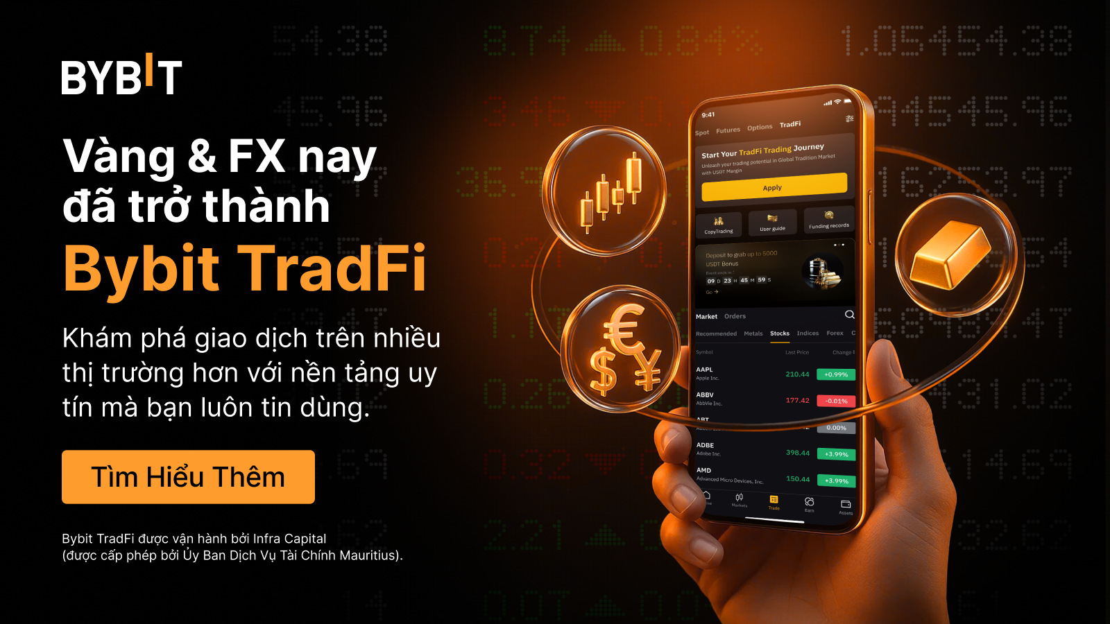 Bybit Announcement | 📢 Vàng & FX nay đã được nâng cấp - chào đón Bybit TradFi 🎉