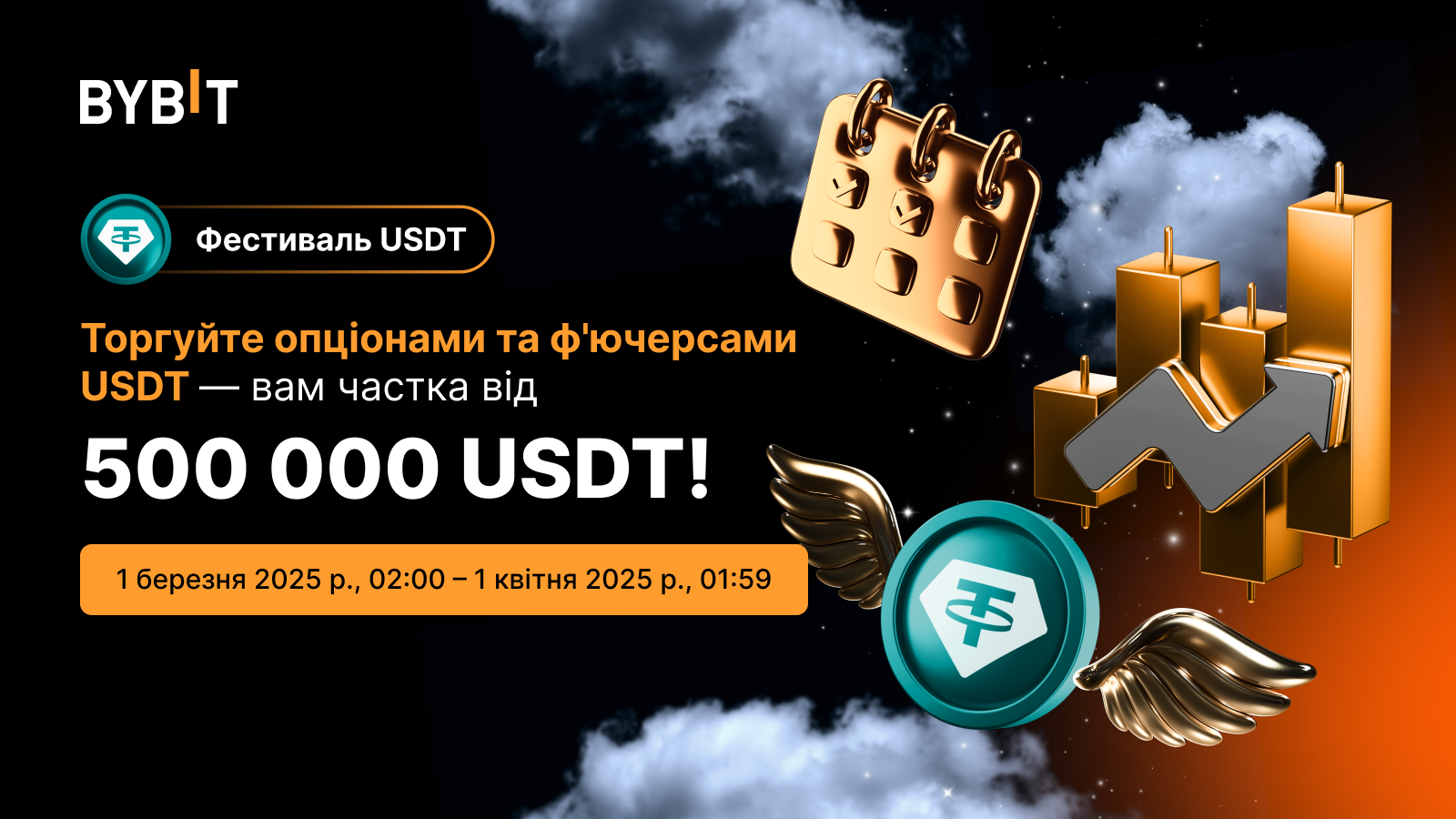 Надійна біржа криптовалютних ф’ючерсів і деривативів | Bybit