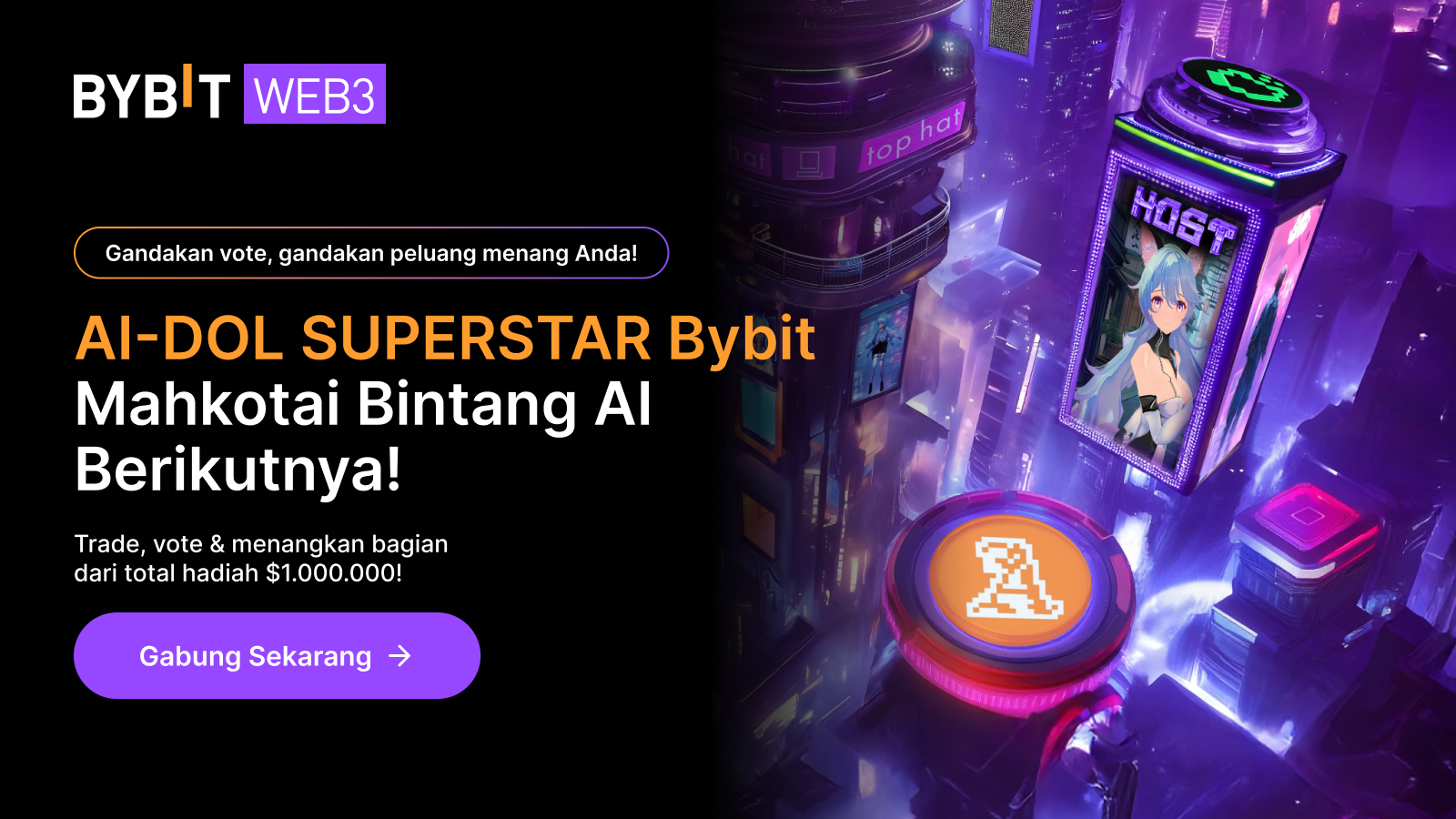 Bybit Announcement | Lights. Camera. Action! AI-DOL SUPERSTAR Bybit Telah LIVE!