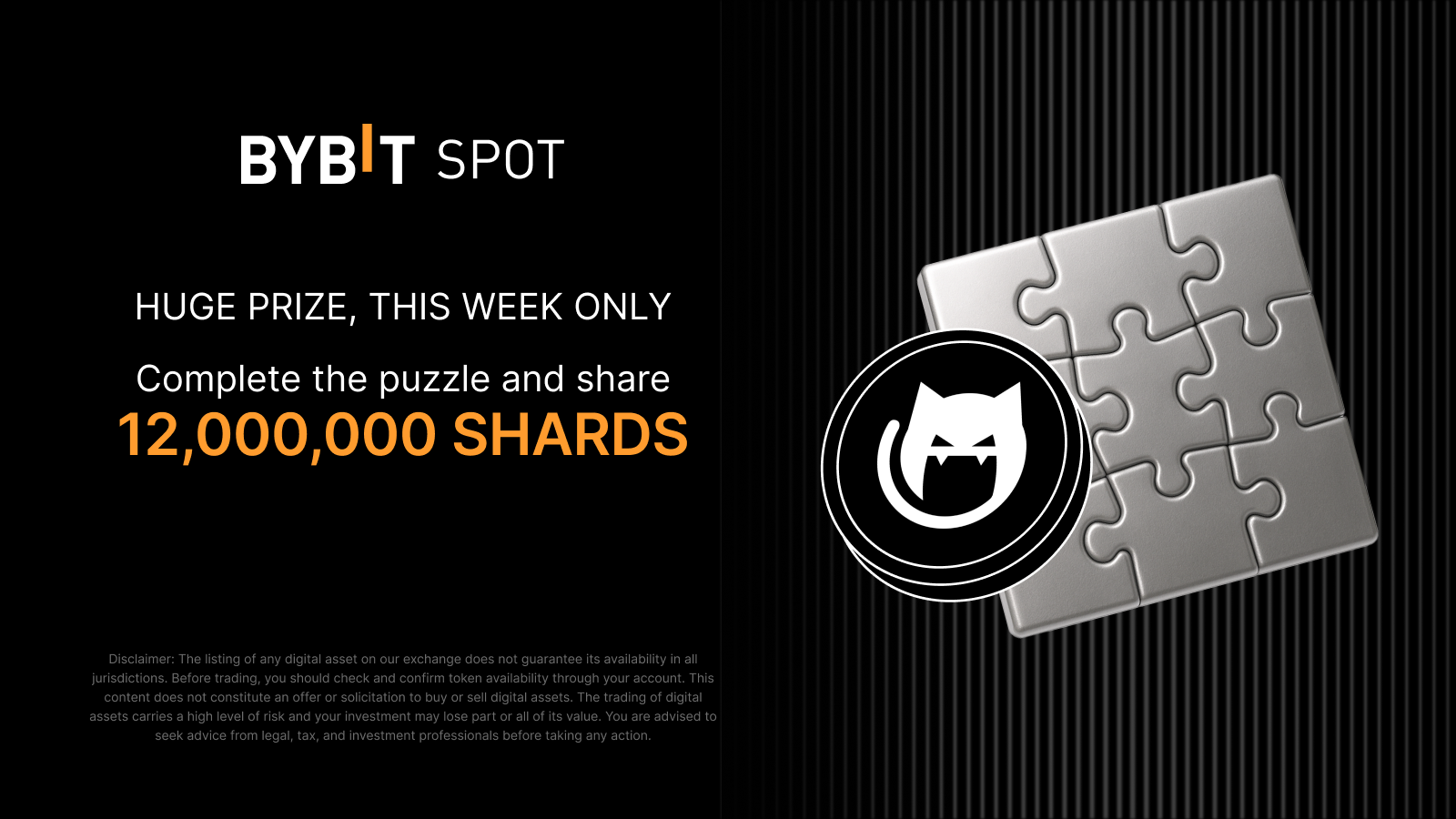 Bybit Announcement | New Spot listing: Complete the puzzle & win big – 12,000,000 SHARDS & NFT ...