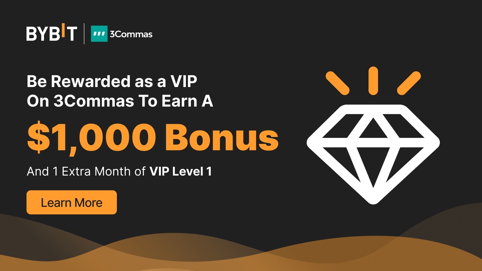 Bybit Announcement | Be a Bybit VIP on 3Commas to Earn a $1,000 Bonus and 1 extra month of VIP ...