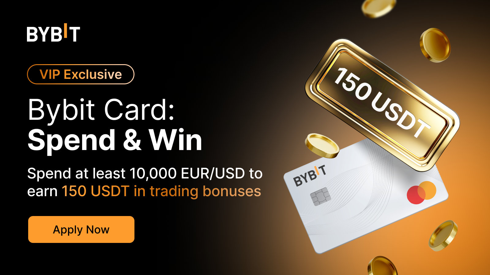 Bybit Announcement | [VIP Exclusive] Bybit Card: Spend and Win 150 USDT